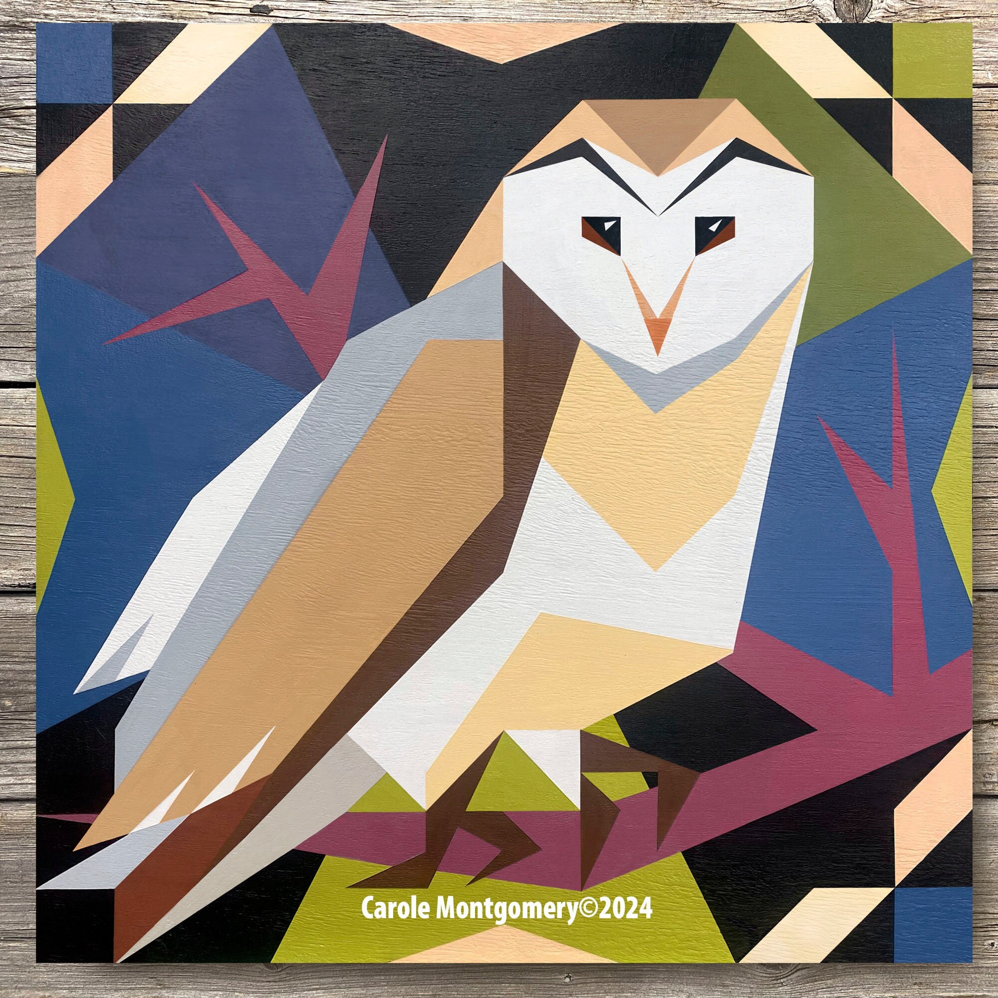 Wise Old Owl Barn Quilt Painting Pattern: DIY Wall Art Tutorial (PDF ...