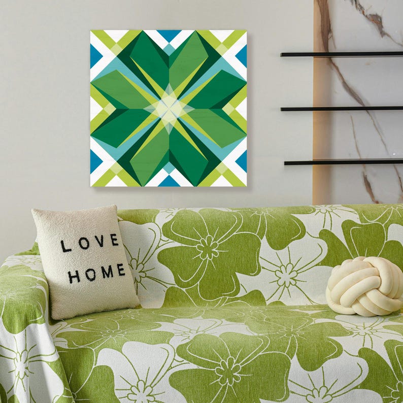 Lucky Clover Barn Quilt Painting Pattern: DIY Wall Art Tutorial (PDF ...