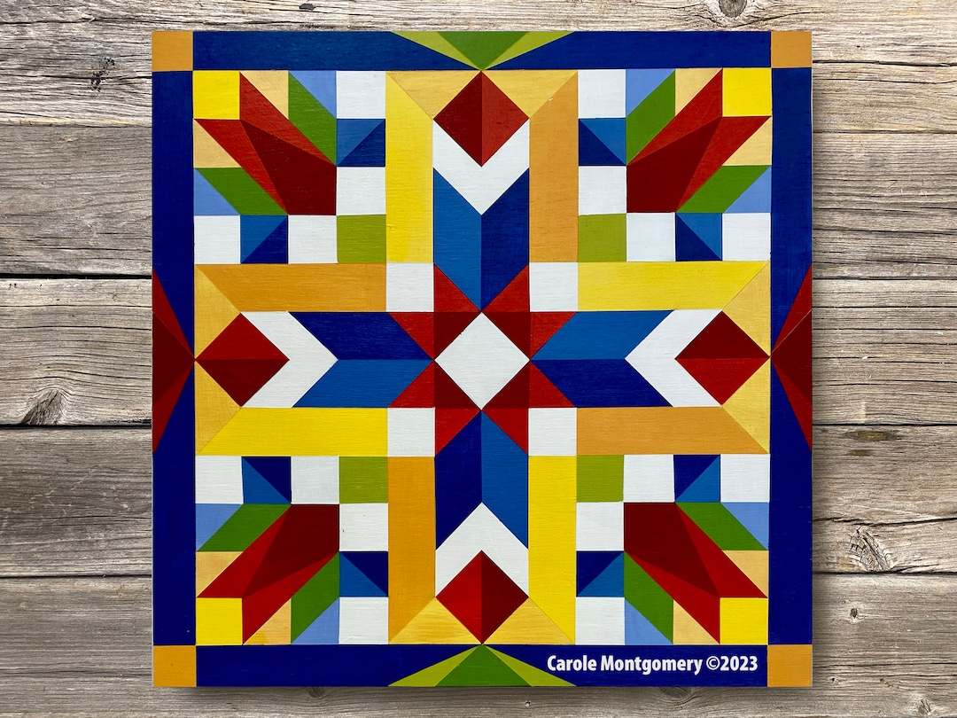Spring Rising Barn Quilt Painting Pattern: DIY Wall Art Tutorial (PDF ...