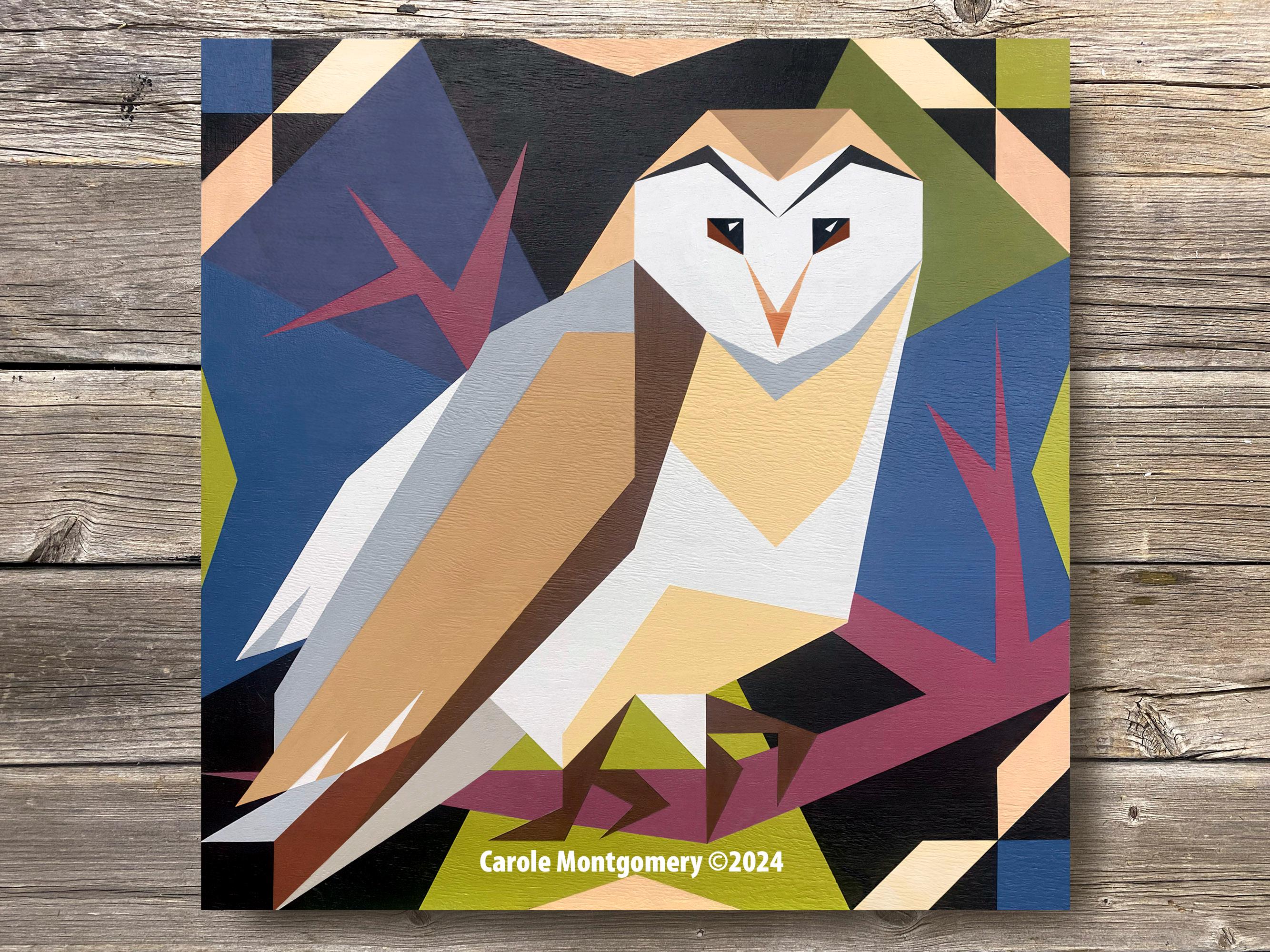 Wise Old Owl Barn Quilt Painting Pattern: DIY Wall Art Tutorial (PDF ...