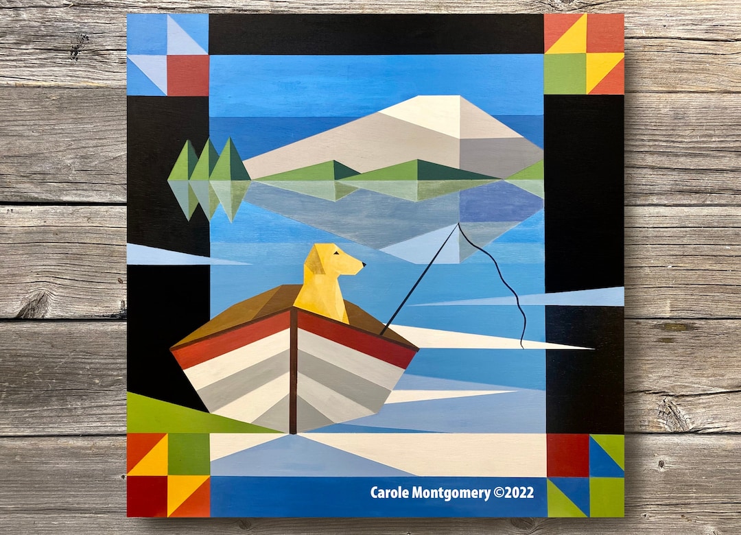 Little Dory Dog Barn Quilt Pattern and Directions for Painting This ...