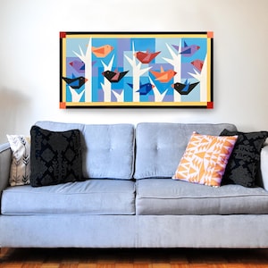 Bird Song Barn Quilt Pattern and Directions for Painting Outdoor Art ...