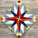 Mariner's Compass Barn Quilt Pattern and Directions to Paint This ...