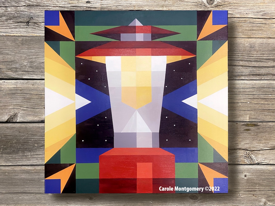 Welcome Home Lantern Barn Quilt Painting Pattern: DIY Wall Art Tutorial (PDF Download) - Etsy