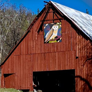 Wise Old Owl Barn Quilt Pattern and Directions for Making This Outdoor ...