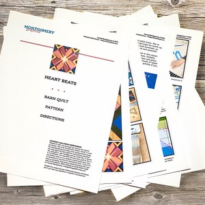 Heart Beats Barn Quilt Pattern and Directions for Making This Outdoor ...