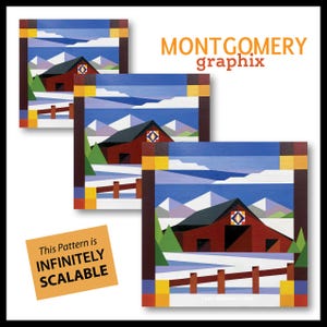 Winter Barn - Barn Quilt Painting Pattern: DIY Wall Art Tutorial (PDF ...