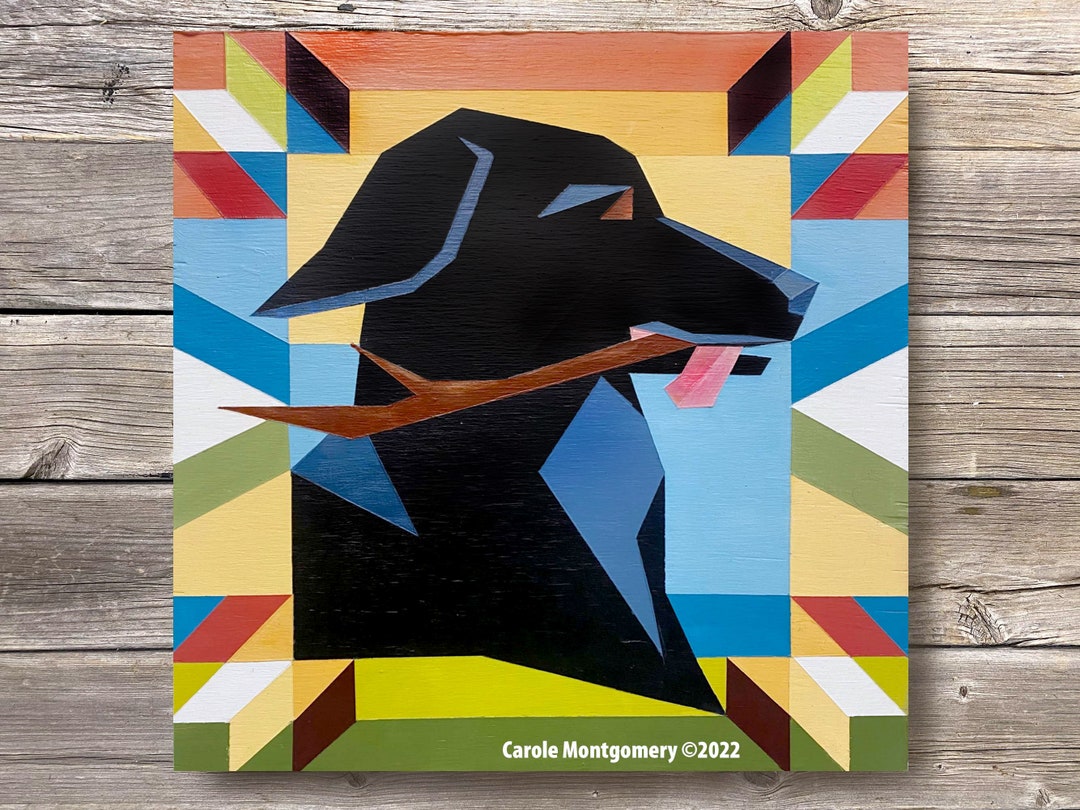 Black Lab Retriever Barn Quilt Pattern and Directions for - Etsy