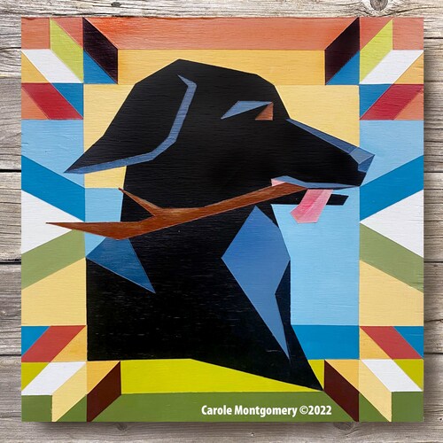 Black Lab Retriever Barn Quilt Pattern and Directions for - Etsy