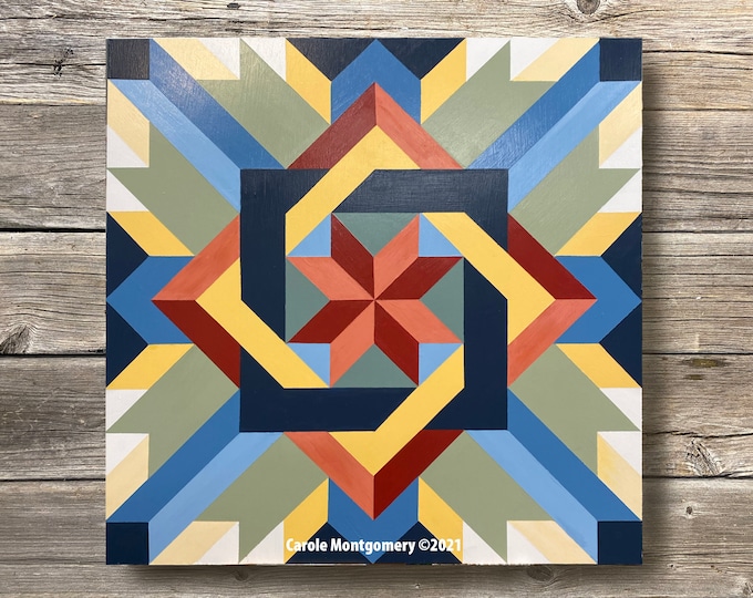 Summer Star Barn Quilt Pattern and Directions for Painting This Outdoor ...
