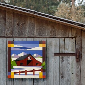 Winter Barn - Barn Quilt Painting Pattern: DIY Wall Art Tutorial (PDF ...