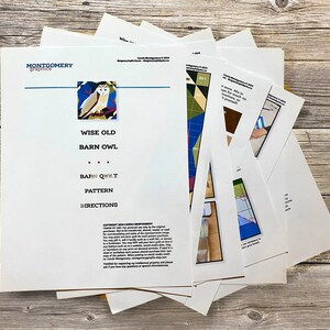 Wise Old Owl Barn Quilt Pattern and Directions for Making This Outdoor ...