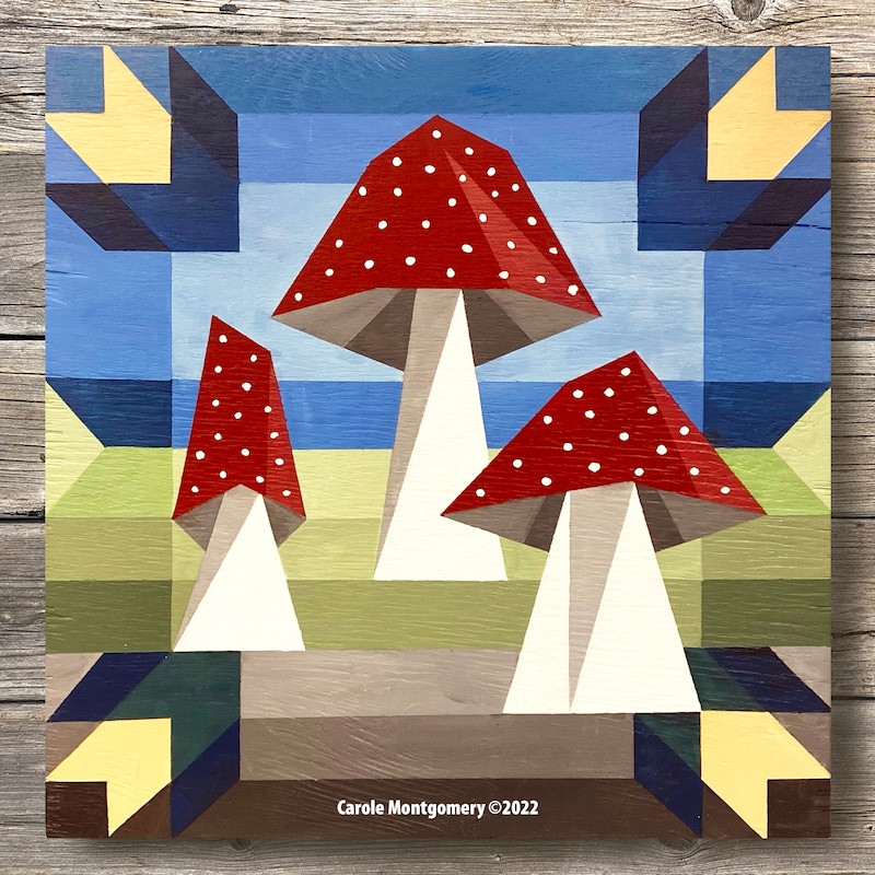 Mushroom Quilt Pattern - Etsy