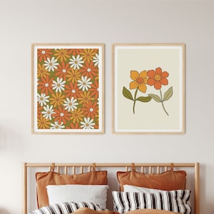Groovy Poster, Artful Wall Art Retro, Retro Flower Prints, Vintage ...