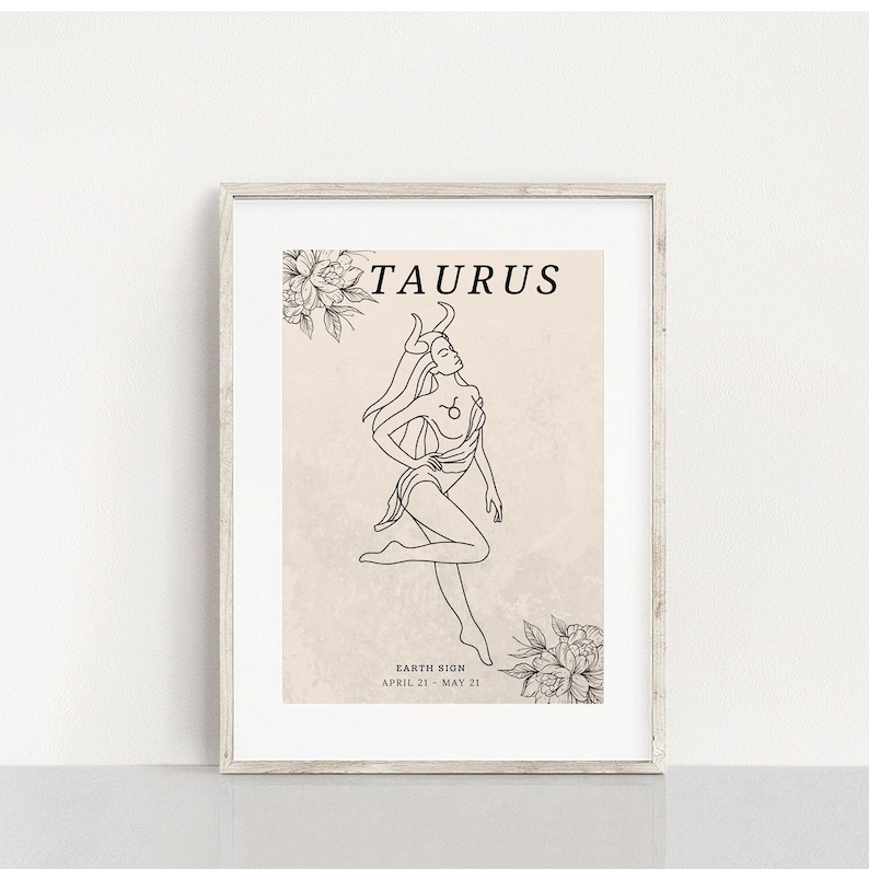 Taurus Zodiac Art Print: Constellation Wall Decor (digital Download) - Etsy