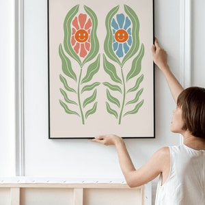 Groovy Poster Set Trendy Retro Gallery Wall Art Set of 7 - Etsy