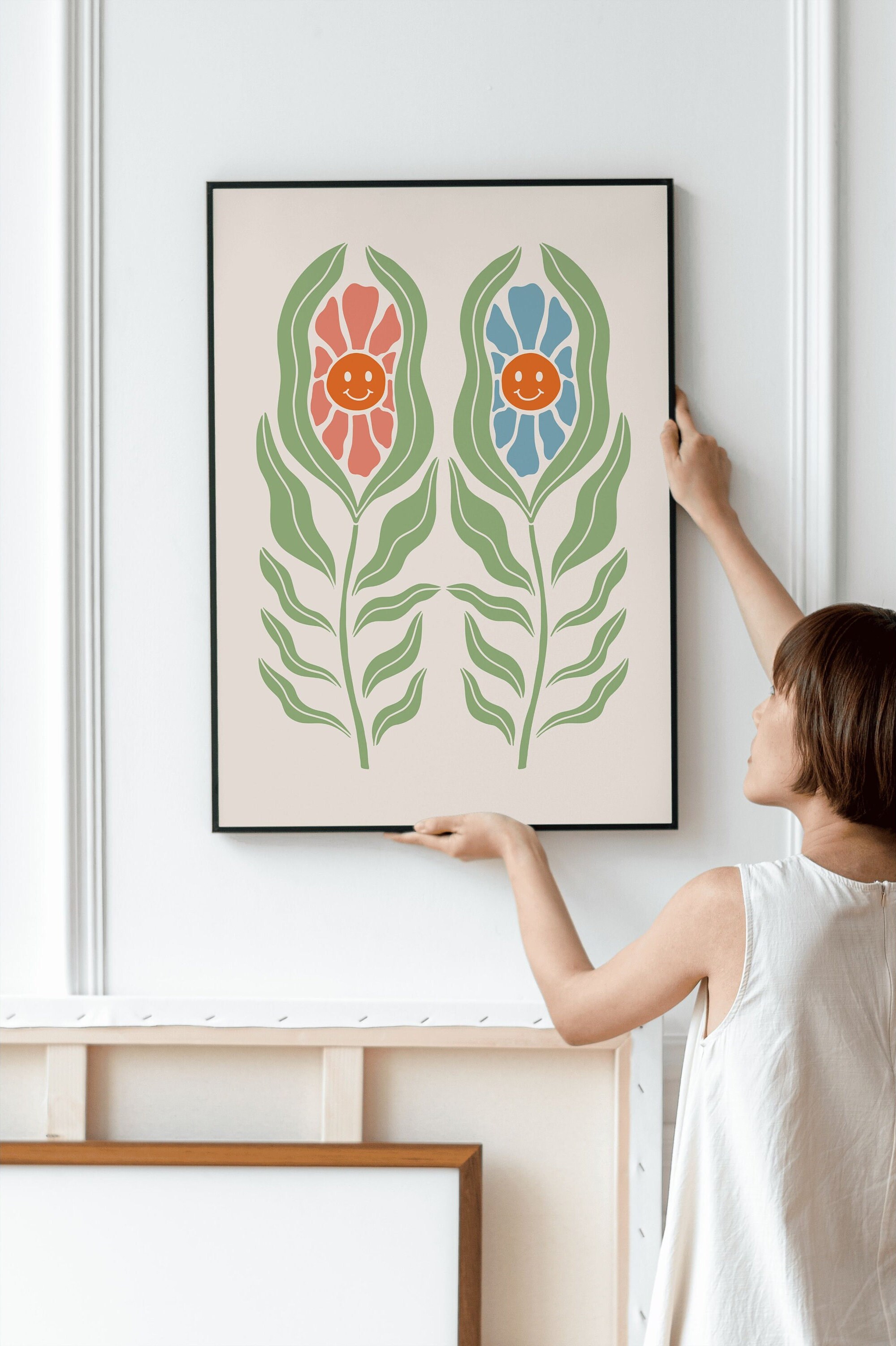 Groovy Poster Set Trendy Retro Gallery Wall Art Set of 7 - Etsy