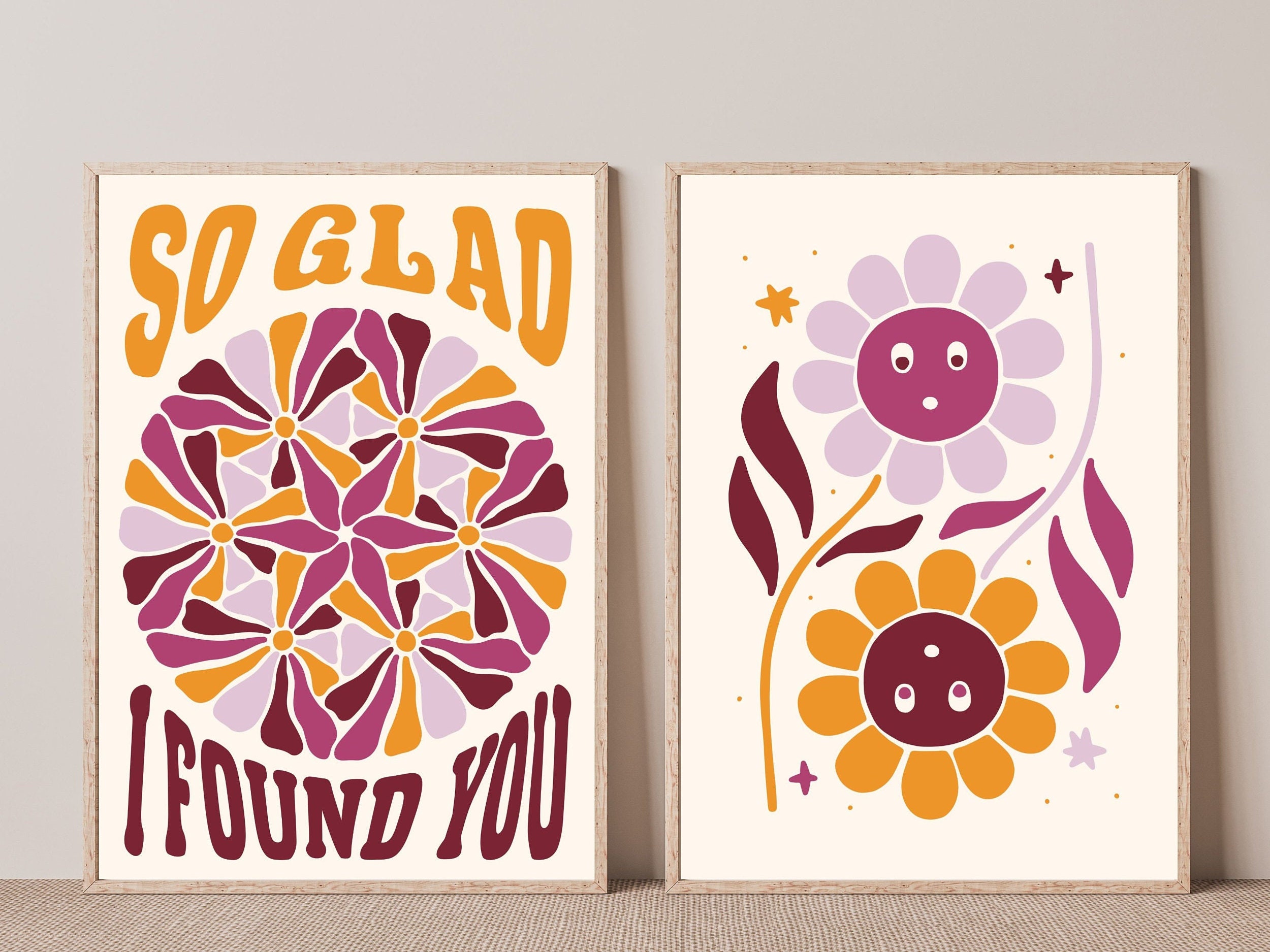 Groovy Poster Set Retro Groovy Print Hippie Room Decor - Etsy Groovy Poster Set Retro Groovy Print Hippie Room Decor - Etsy