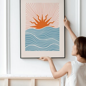 Groovy Poster Set Trendy Retro Gallery Wall Art Set of 7 - Etsy