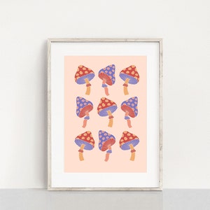 Groovy Poster Set Trendy Retro Gallery Wall Art Set of 7 - Etsy