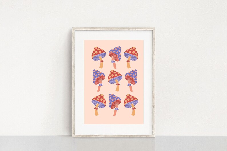 Groovy Poster Set Trendy Retro Gallery Wall Art Set of 7 - Etsy