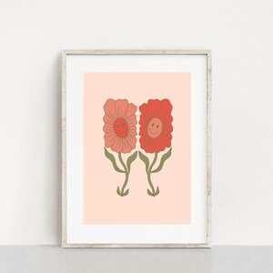 Groovy Poster Set Trendy Retro Gallery Wall Art Set of 7 - Etsy