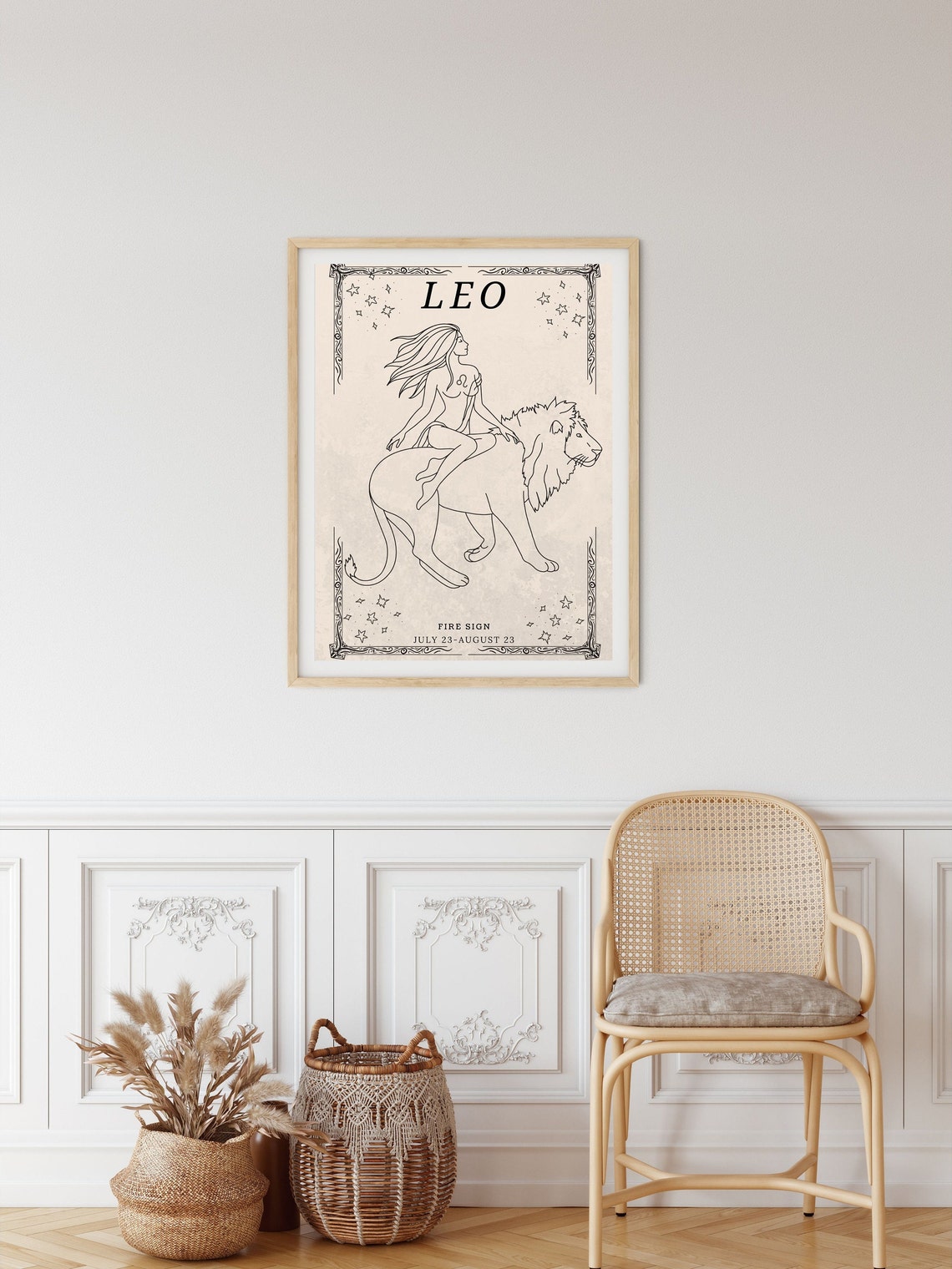 Leo Astrology Poster Zodiac Sign Print Leo Zodiac Art Leo - Etsy