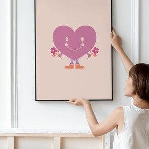 Groovy Poster Set Trendy Retro Gallery Wall Art Set of 7 - Etsy