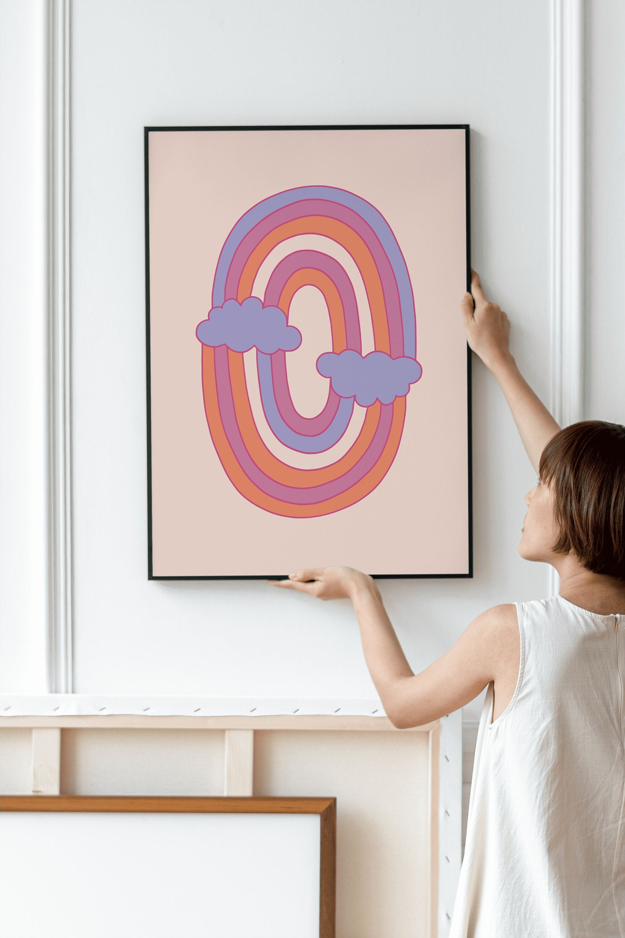 Groovy Poster Set Trendy Retro Gallery Wall Art Set of 7 - Etsy