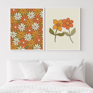 Groovy Poster, Artful Wall Art Retro, Retro Flower Prints, Vintage ...
