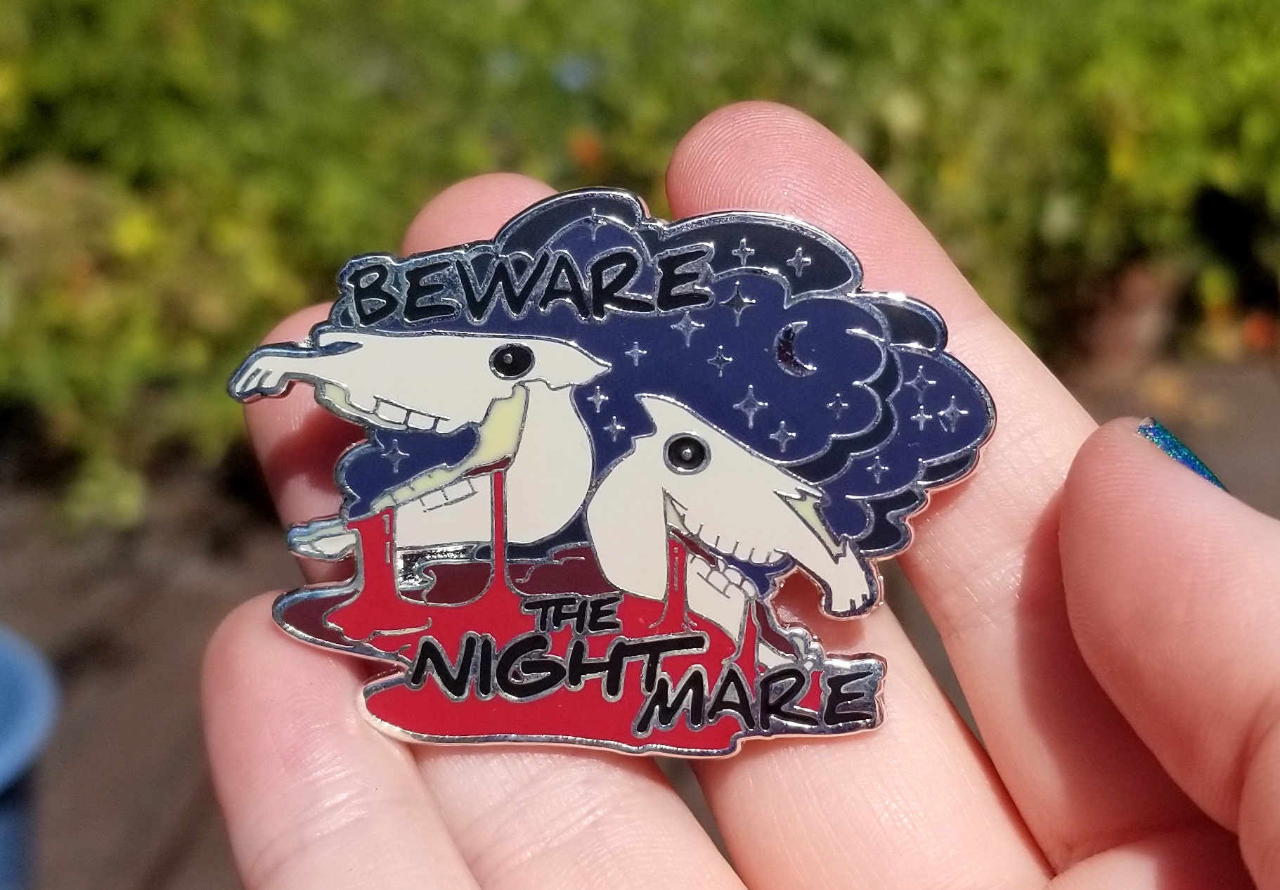 Beware the Night Mare | Nightmare Horse Enamel Pin, Halloween, Spooky ...