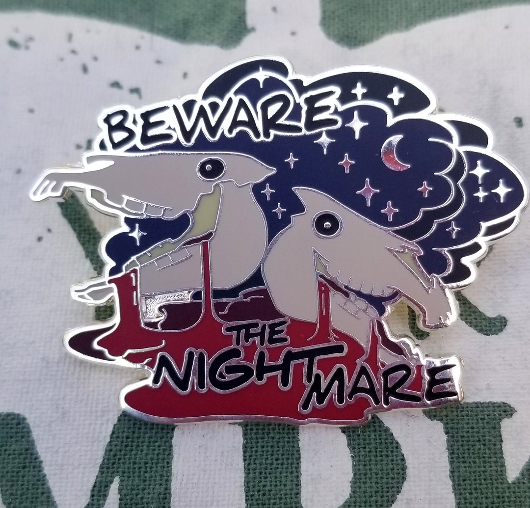 Beware the Night Mare | Nightmare Horse Enamel Pin, Halloween, Spooky ...