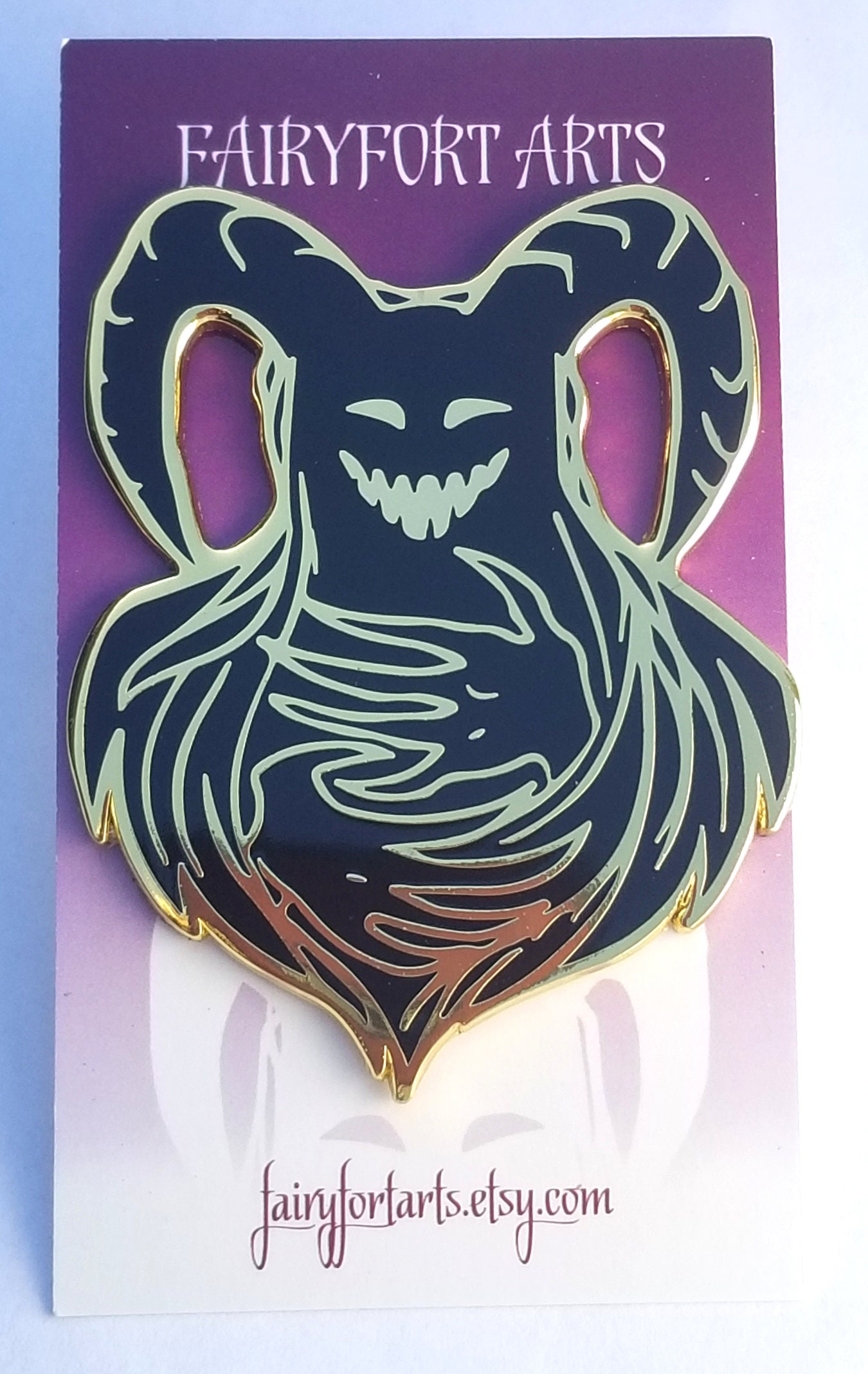 Happy Wraith Enamel Pin | Necromancy, Ghost Pin, Gold Enamel, Fantasy ...