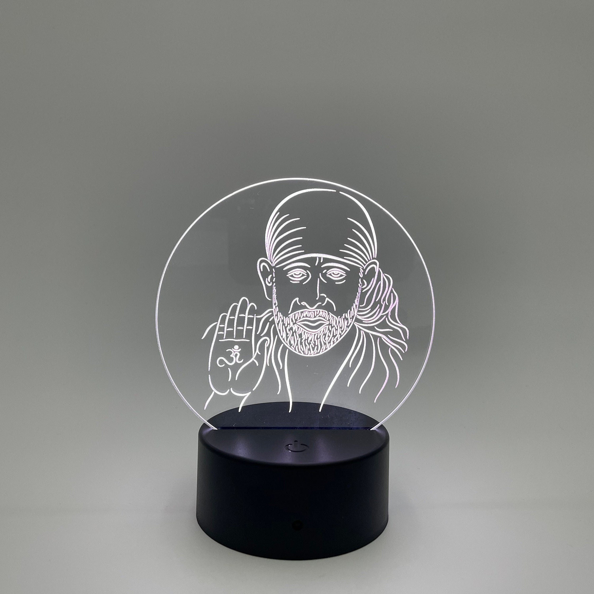 Sai Baba Desk Light, Sai Baba 3d Light, Sai Baba LED Light, 3D Light ...