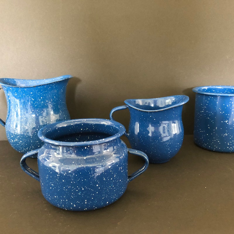 Enamelware Set - Etsy