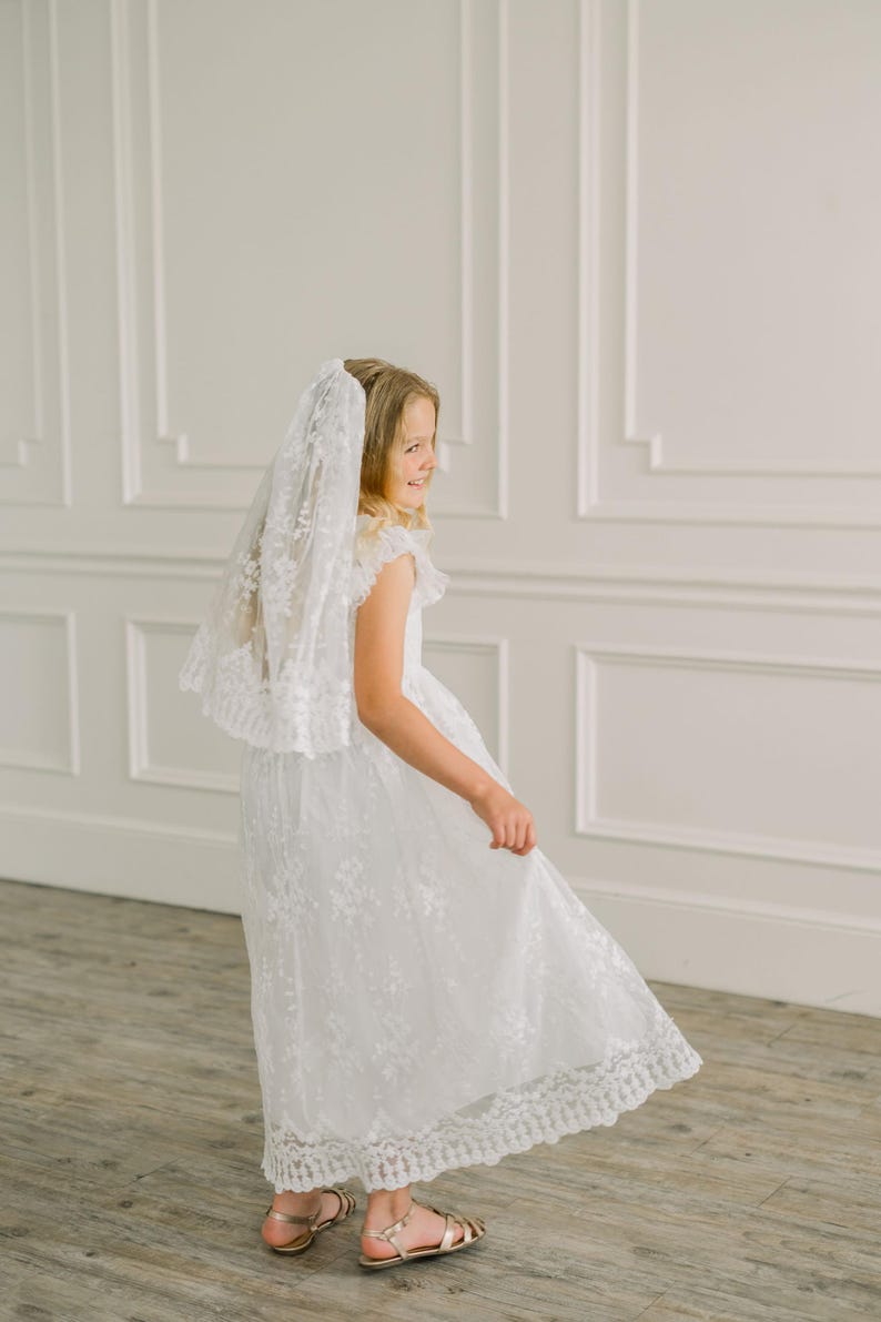First Communion Dress| Holy Communion Dress| 1st Communion Dress| Lace ...