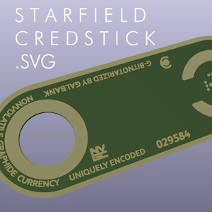 Starfield Credstick Vector SVG - Etsy