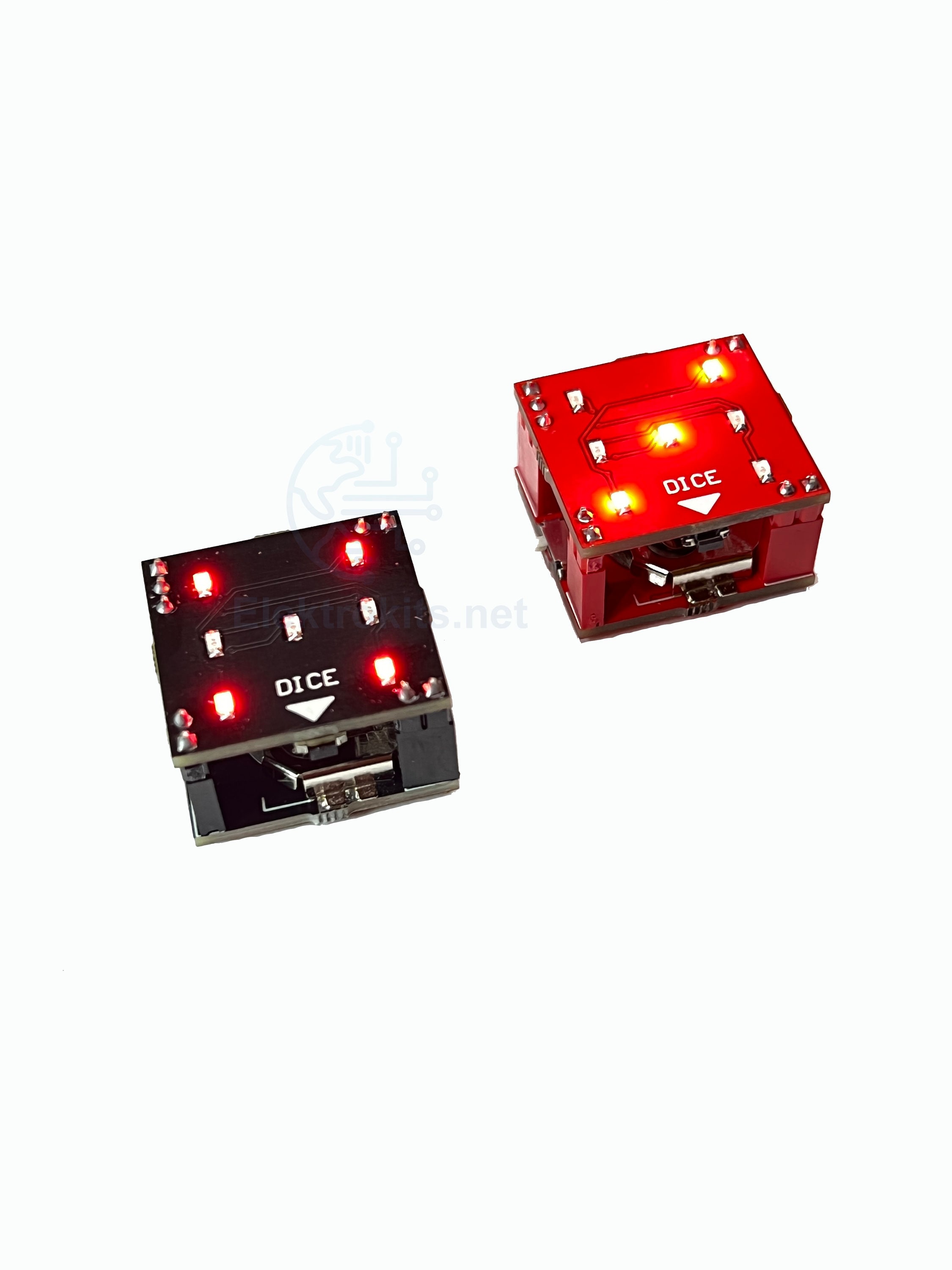 Electronic LED PCB Dice With Battery - Fully Assembled - Etsy