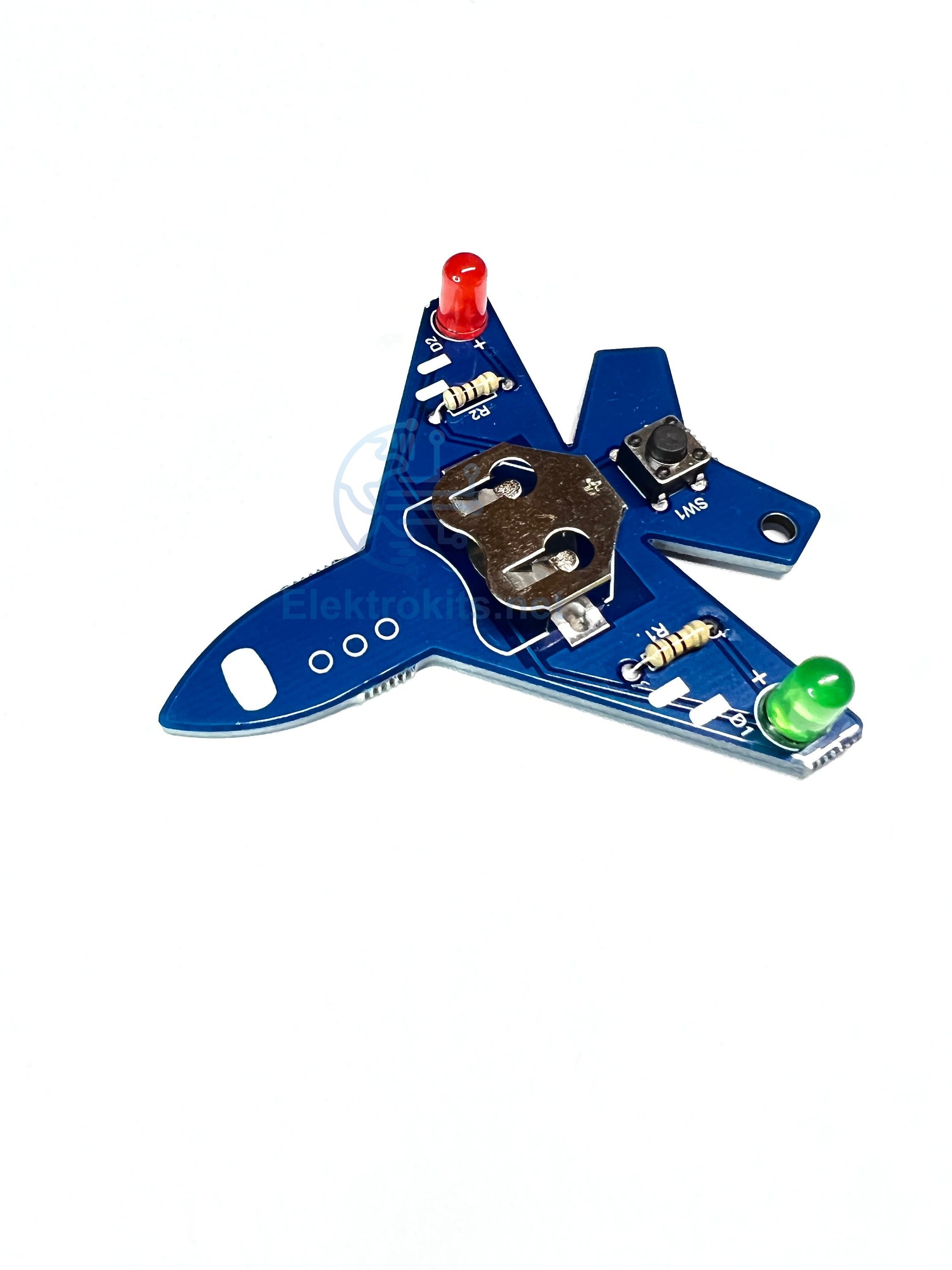 Mini Blinking Airplane LED DIY Electronic PCB Kit. Learn to Solder for ...