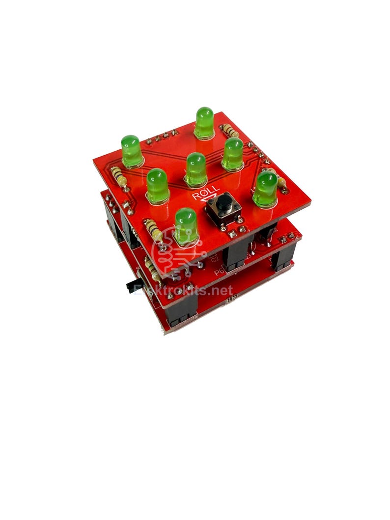 DIY Electronic Dice Kit: Learn to Solder PCB Project With Leds - Etsy