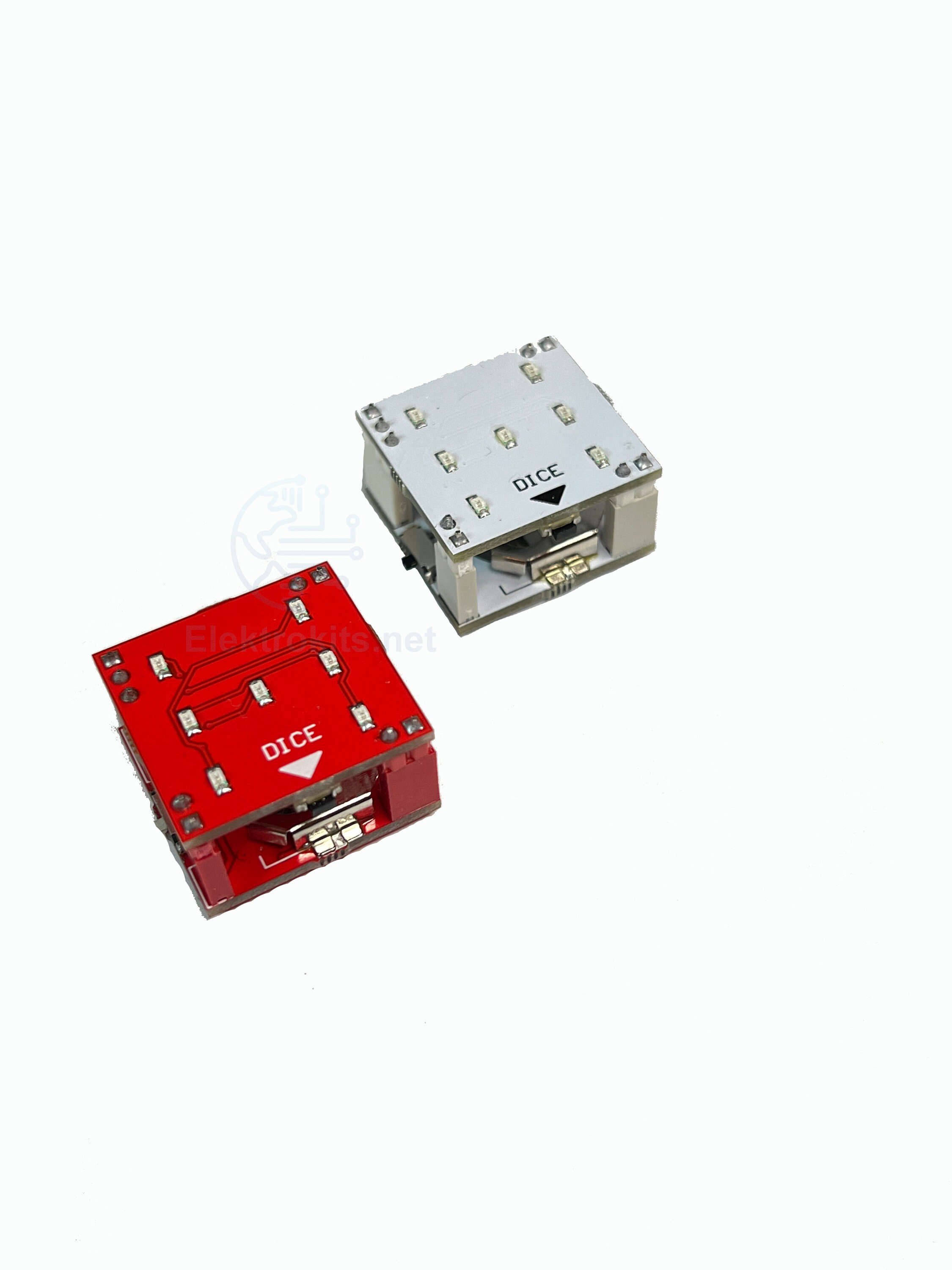 Electronic LED PCB Dice With Battery - Fully Assembled - Etsy