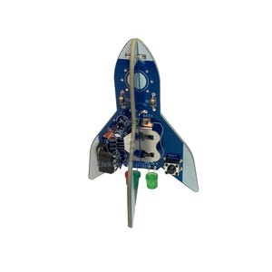 Mini Blinking PCB Rocket - Microcontroller DIY Electronic Kit, LED ...