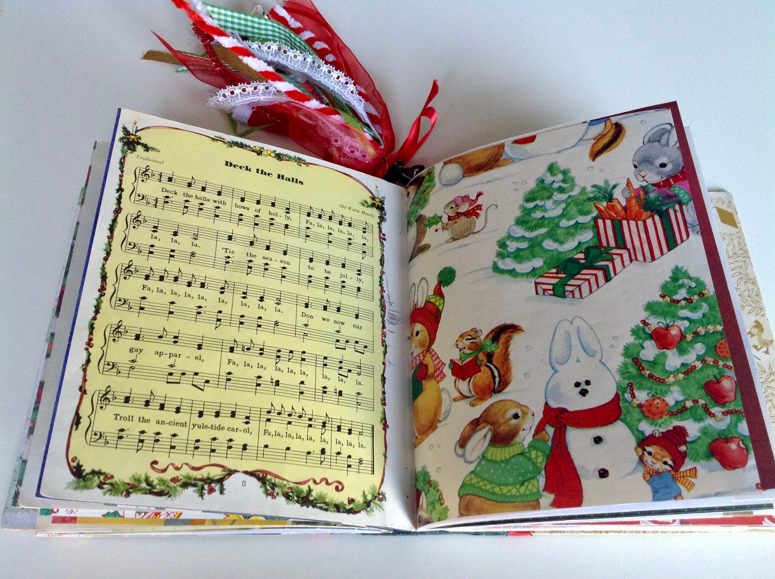 Christmas Junk Journal Vintage Children's Little Golden Book Hand Made ...