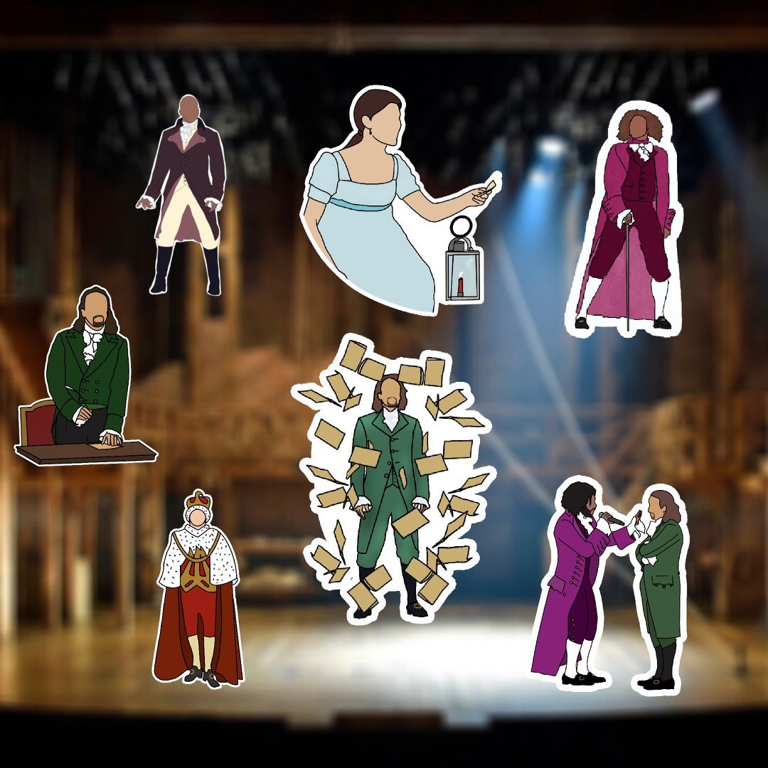 Hamilton Act II Stickers- Burn- Jefferson- Hurricane- Cabinet Battle ...