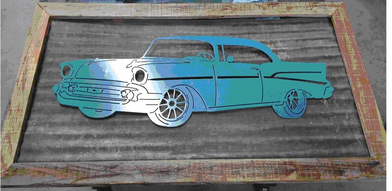 57 Chevy DXF File - 10.5" H X 29" L - Etsy