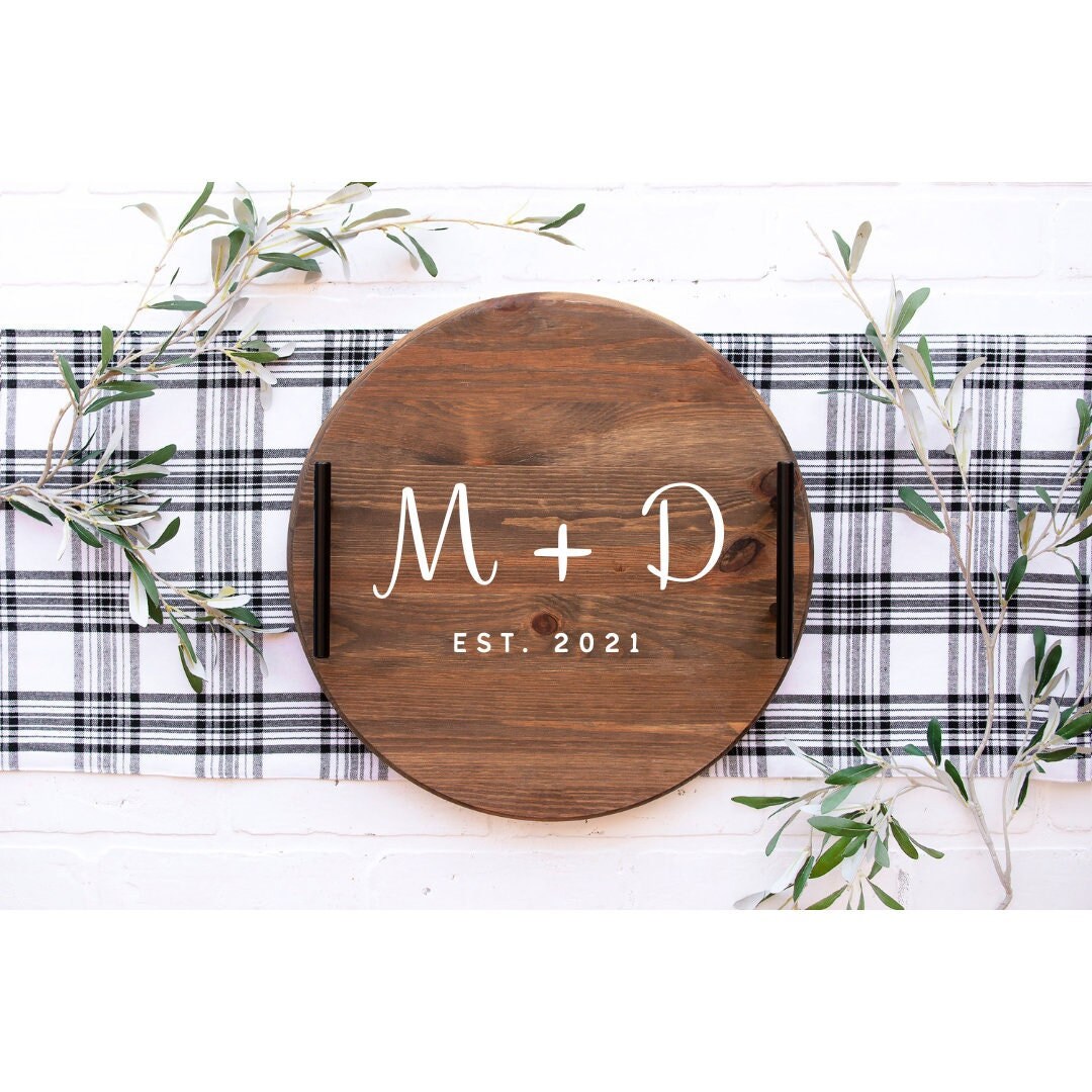 Custom Initial Serving Tray, Personalized Serving Tray, Customized ...