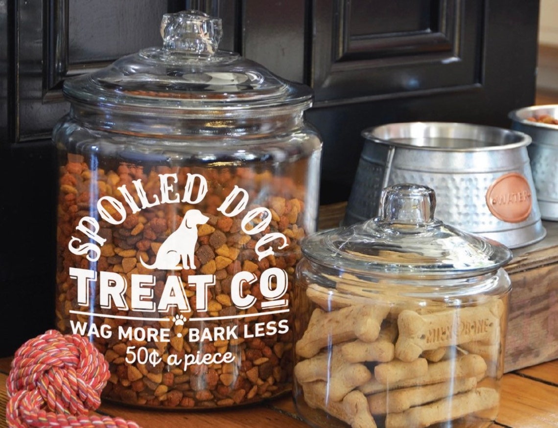 Customizable Dog Treat Jar Customizable Dog Treat Jar Dog | Etsy