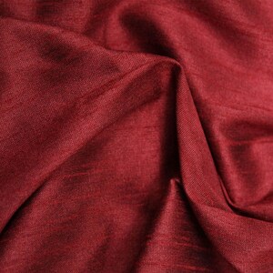 Maroon Silk Dupioni Fabric, Pure Silk Fabric, Handloom Raw Dupioni Silk ...