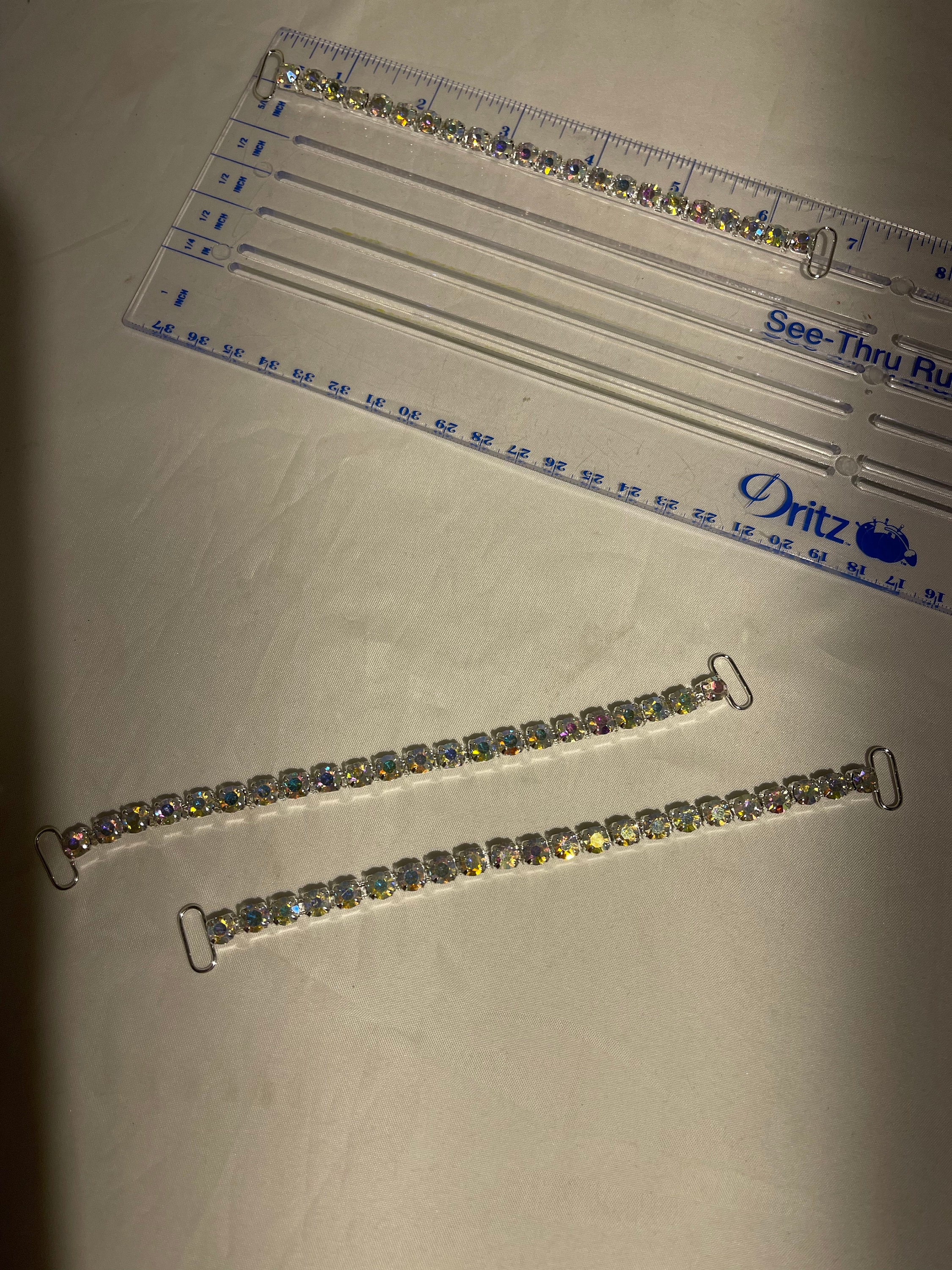 Bikini Competition Suit Rhinestone Side Connectors Wedding Dress ...