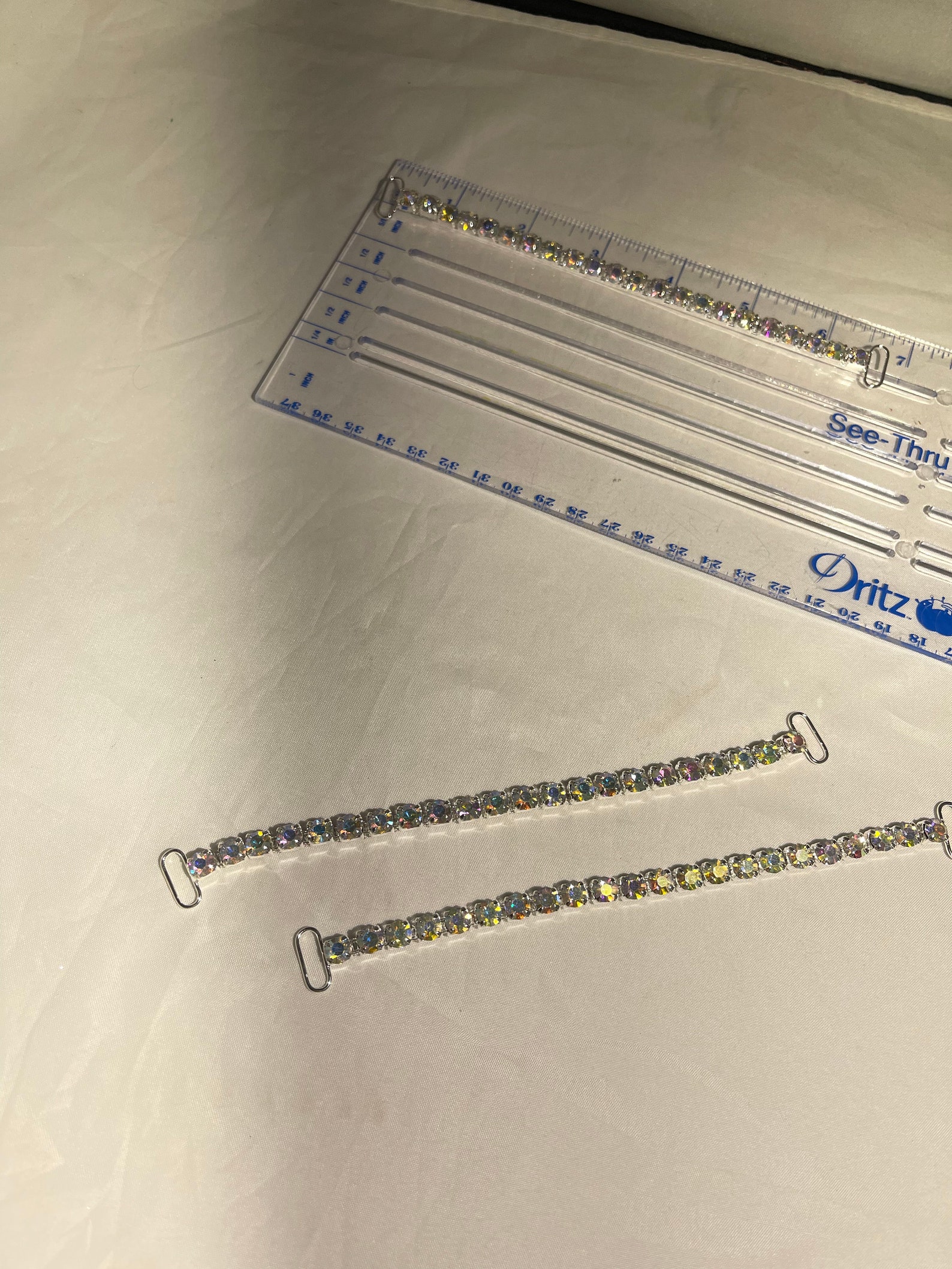 Bikini Competition Suit Rhinestone Side Connectors Wedding Dress ...